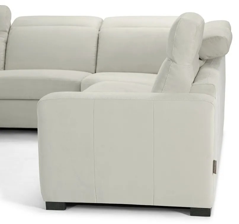 Pregio Italia sofa&relax Rohový gauč ZAK Provedení: 3 + roh + 1 s ukonč., Vzorník látek: tekno fibra 06 light grey