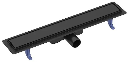Cersanit Tako, lineární odtokový žlab s oboustranným roštem 70cm, černá, S907-018