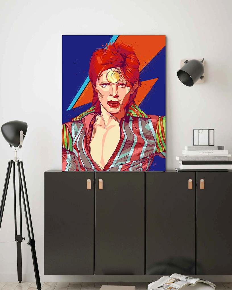 Gario Obraz na plátně David Bowie zpěvák - Nikita Abakumov Rozměry: 40 x 60 cm