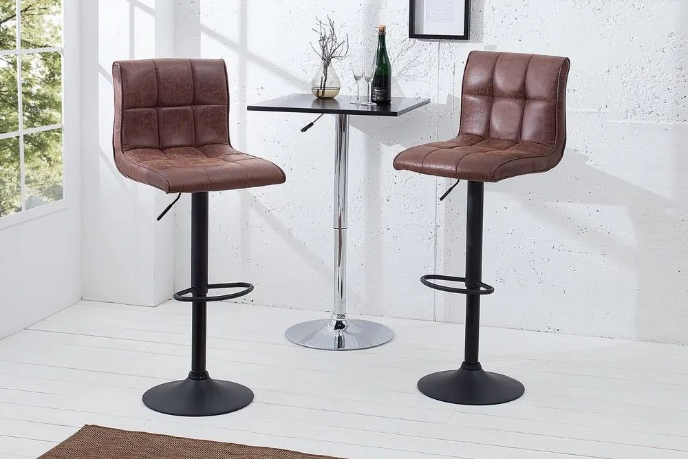 Barová židle Modern vintage hnědá - II. třída
