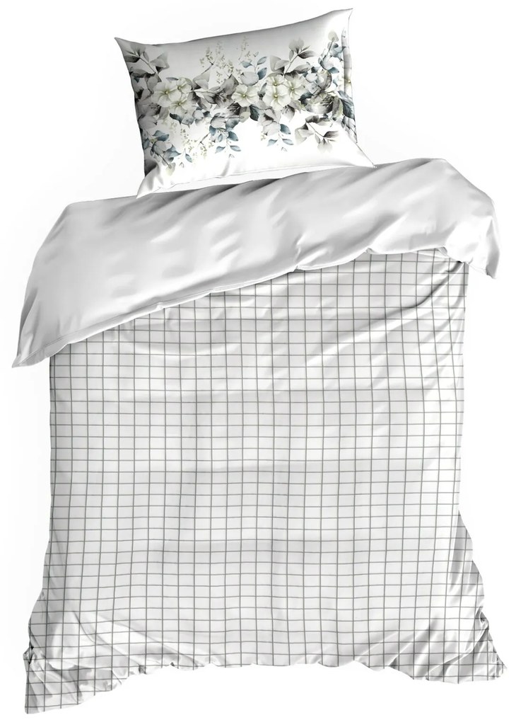 SATÉNOVÉ POVLEČENÍ NIKA56 200X220 CM, 2 KS 70X80 CM VZOROVANÉ