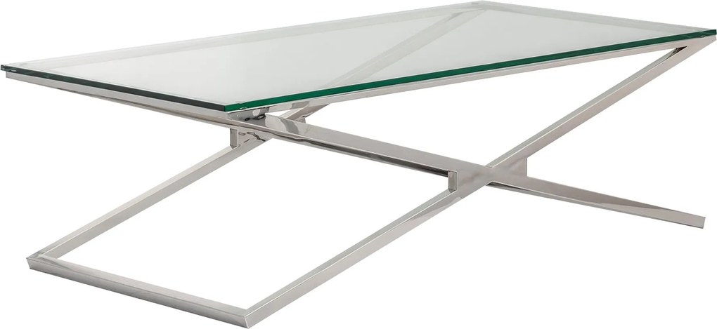 Stolek Flavio silver 130x70x41cm