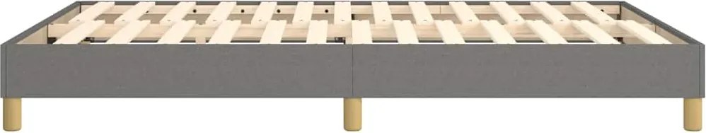 Rám postele s boxspringem tmavě šedý 140 x 190 cm textil 3120607