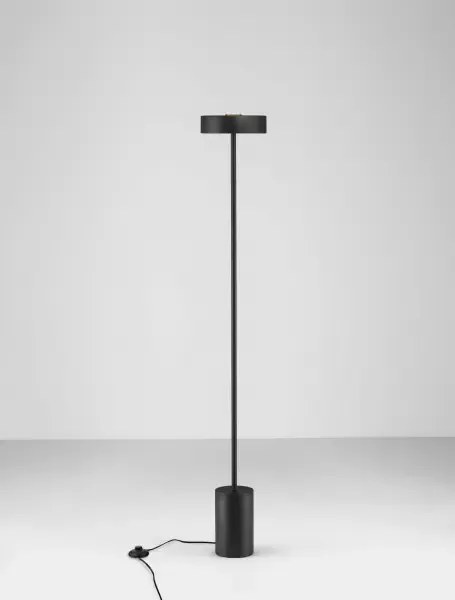 LED černá stojací lampa Thea
