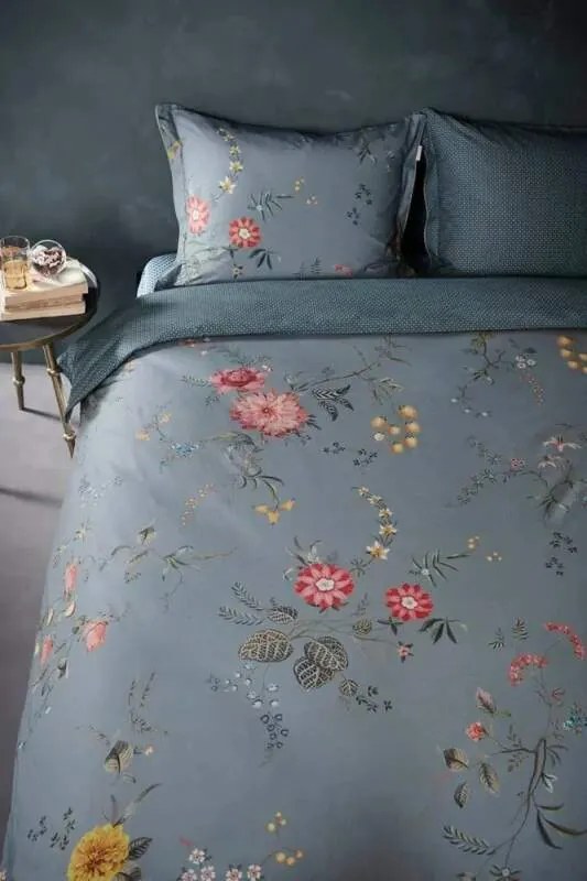 Pip Studio perkálové povlečení Fleur Grandeur modré 200x200 + 2x 70x90 cm