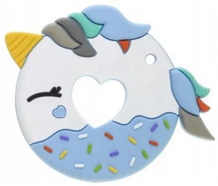 BocioLand Silikonové kousátko Donut - modré