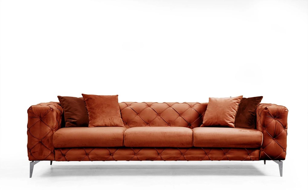 Atelier del Sofa 3-místná pohovka Como - Orange, Oranžová