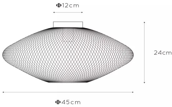 Lucide 21123/45/30 - Stropní svítidlo MESH 1xE27/40W/230V černá