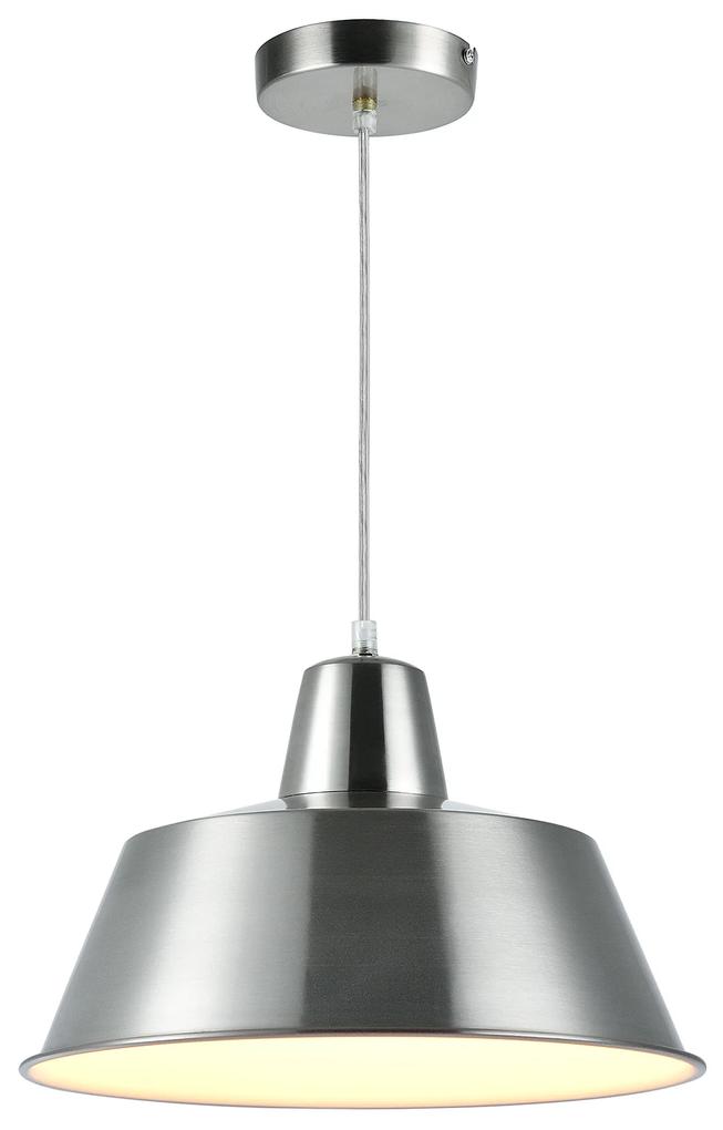[lux.pro]® Dekoratívní designové závěsné svítidlo / stropní svítidlo - stříbrno-bílé (1 x E27) HT168168