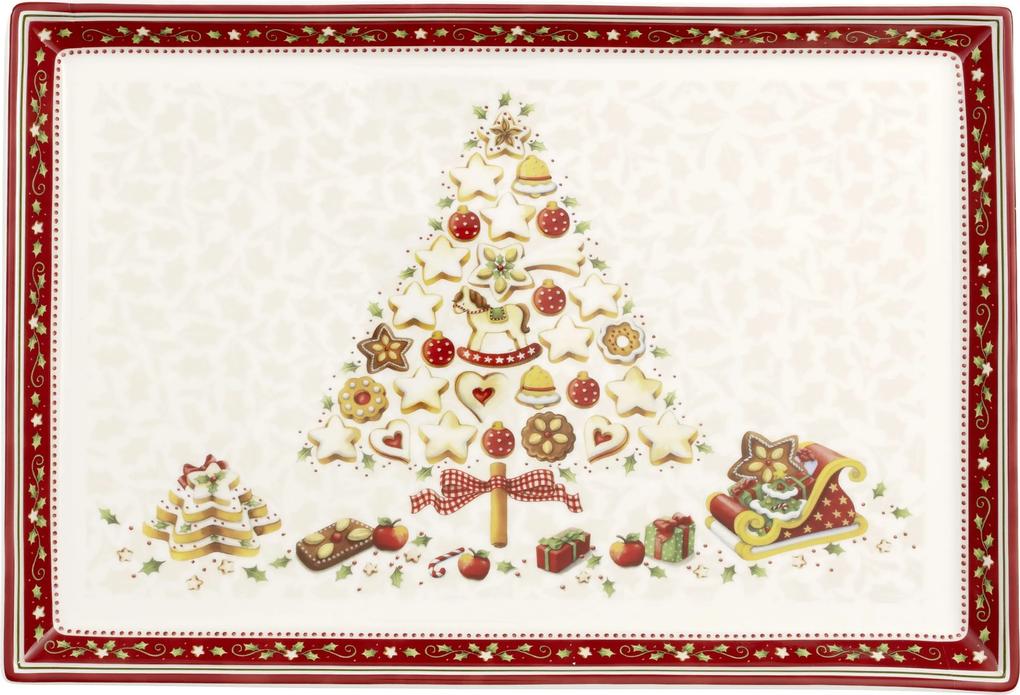 Podnos dortový Winter Bakery Delight 26,5 x 39 cm
