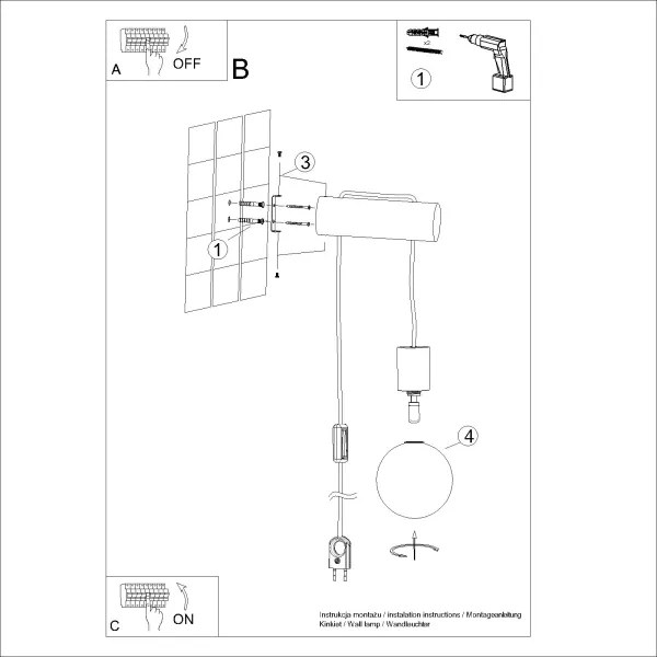 Sollux SL.1645 - Nástěnná lampa NIBMI 1xG9/8W/230V buk