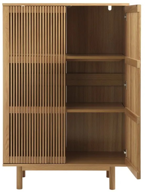 Designová skříňka Calloway 140 cm přírodní dub
