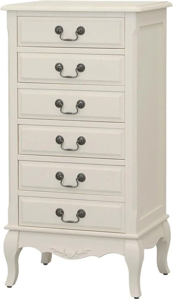 Komoda Dijon 53 cm z masivu krémová