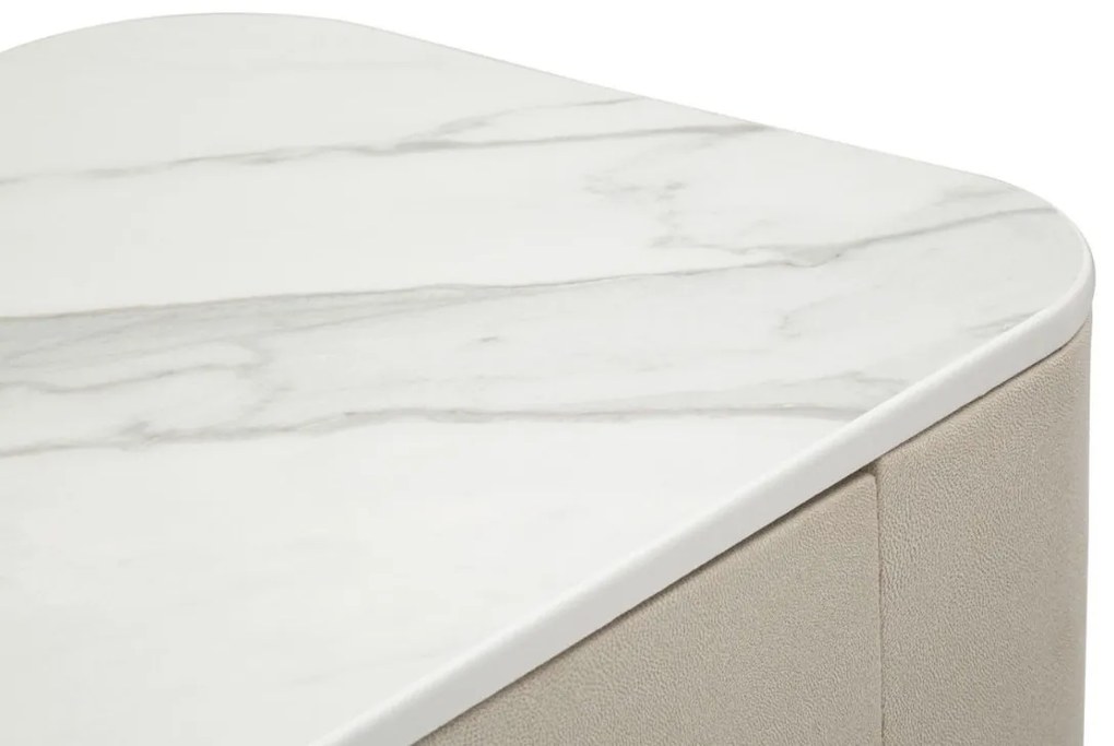 Designová konzole Ondelette 100 cm krémová
