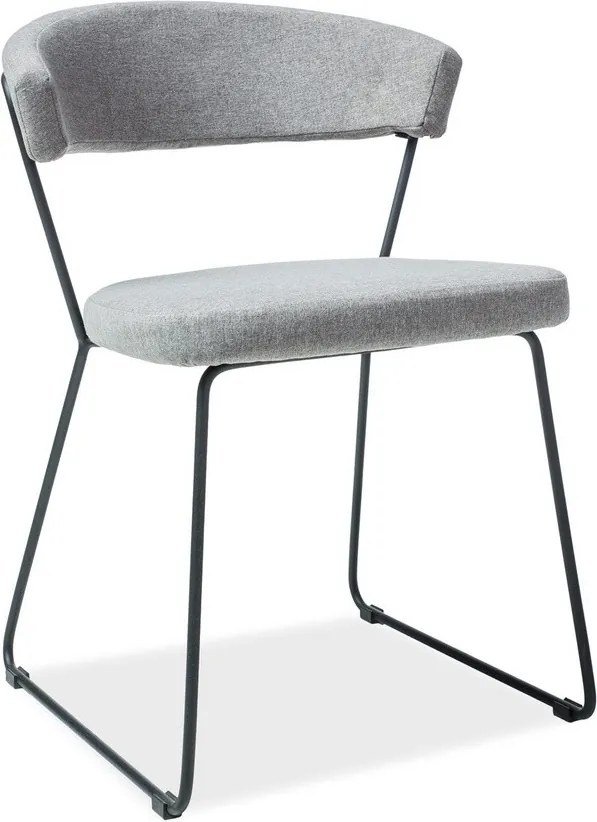 Casarredo Jídelní čalouněná židle HELIX šedá