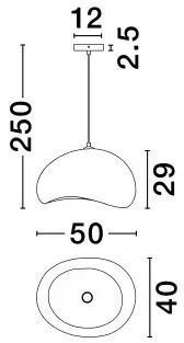 Designový lustr Aere 50
