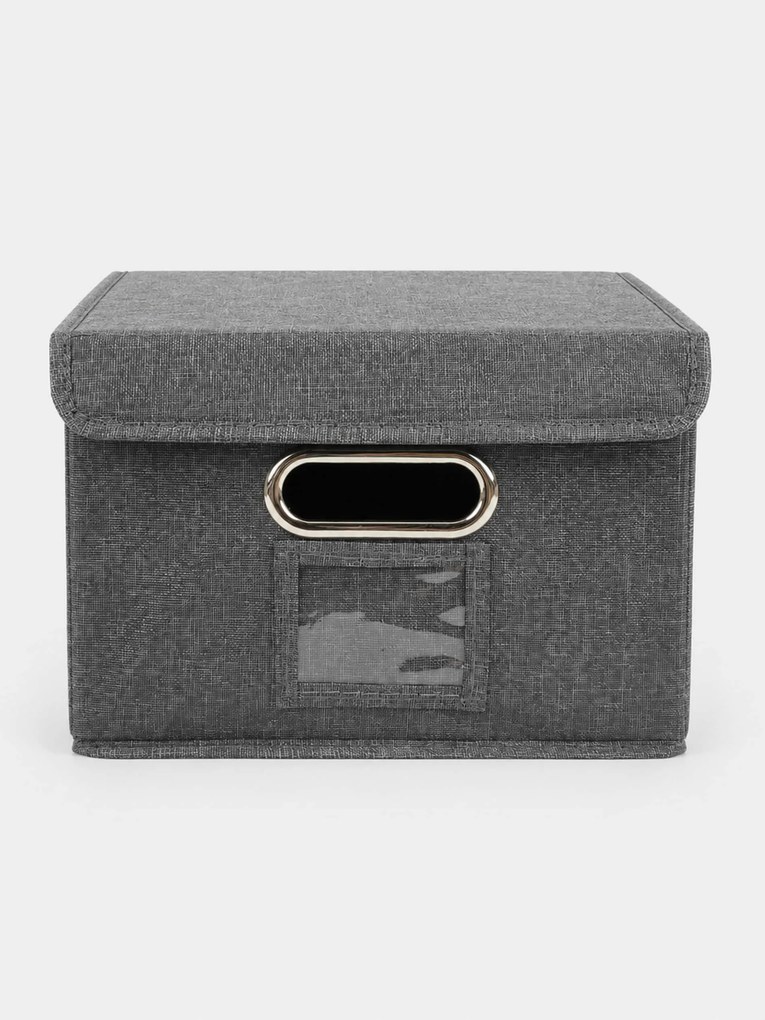 Sinsay - Skládací úložný box s rukojetí a víkem - šedá