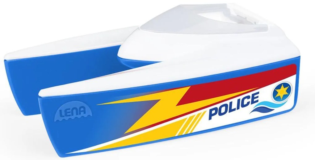 Boaties loď policie plast 17cm v sáčku 24m+