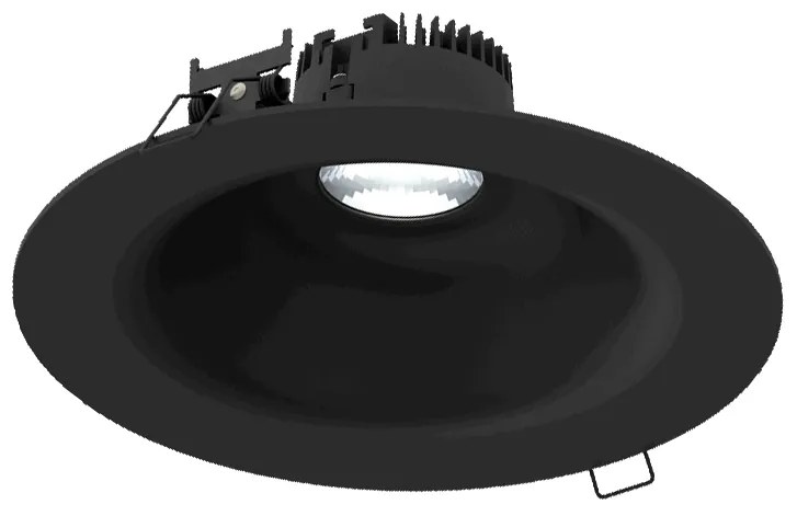 Velké kruhové vestavné svítidlo Linea 185 LV-HE Barva: Černá, Teplota chromatičnosti / Stmívání: 2700 Kelvinů / Stmívatelné DALI, Úhel vyzařování: 24°