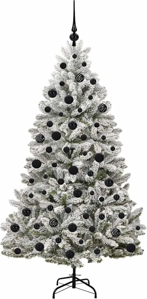 Umělý vánoční stromeček 180 cm 300 LED Teplá bílá PVC a ocel 3395749