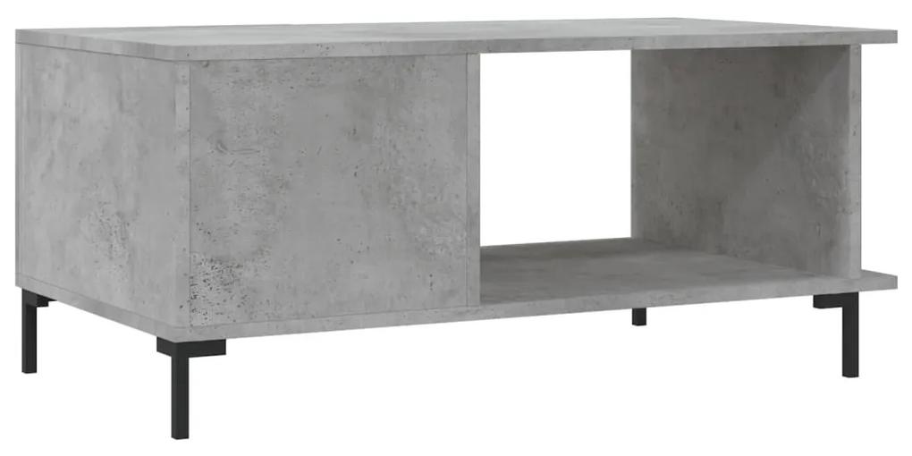 Konferenční stolek betonově šedý 90x50x40 cm kompozitní dřevo - Default Title