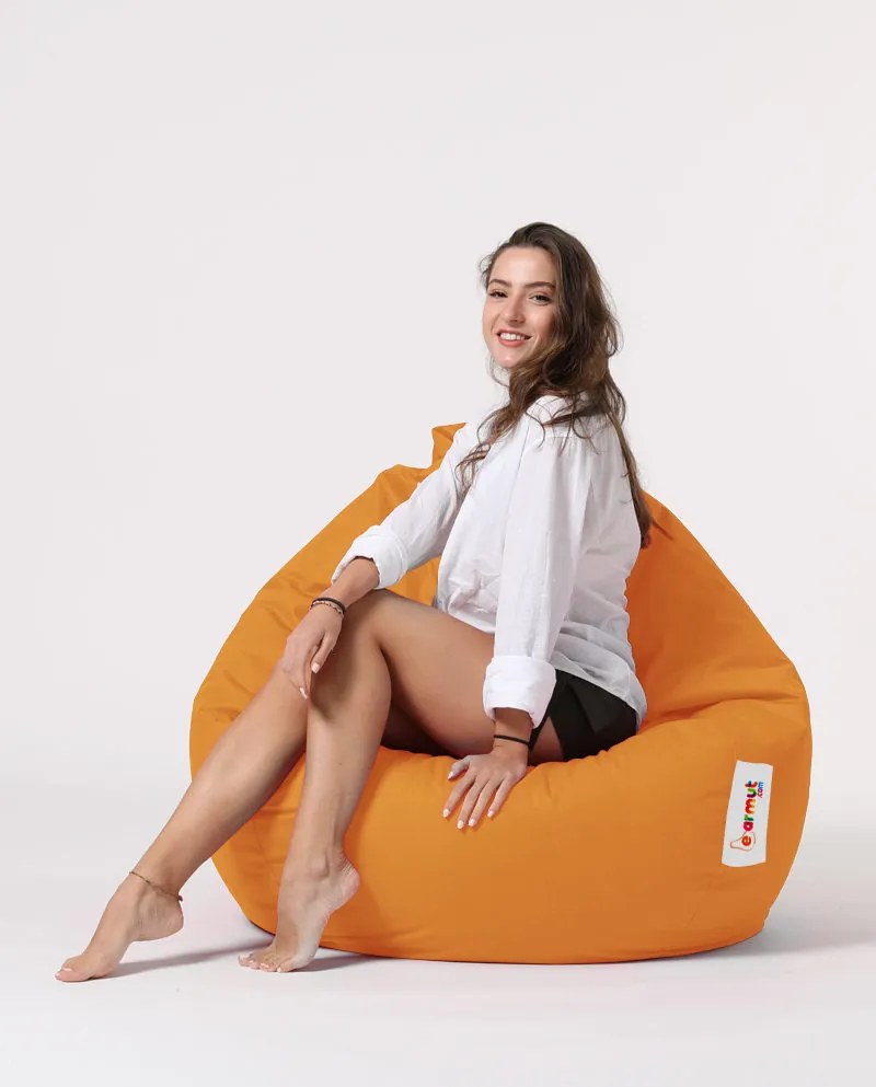 Atelier del Sofa Zahradní sedací vak Premium XXL - Orange, Oranžová