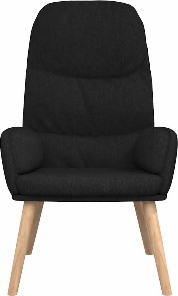 Relaxační křeslo černé textil 340996
