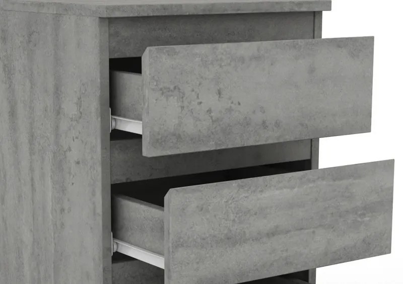 Skříňka/vysoký noční stolek Carlos 403S, šedý beton