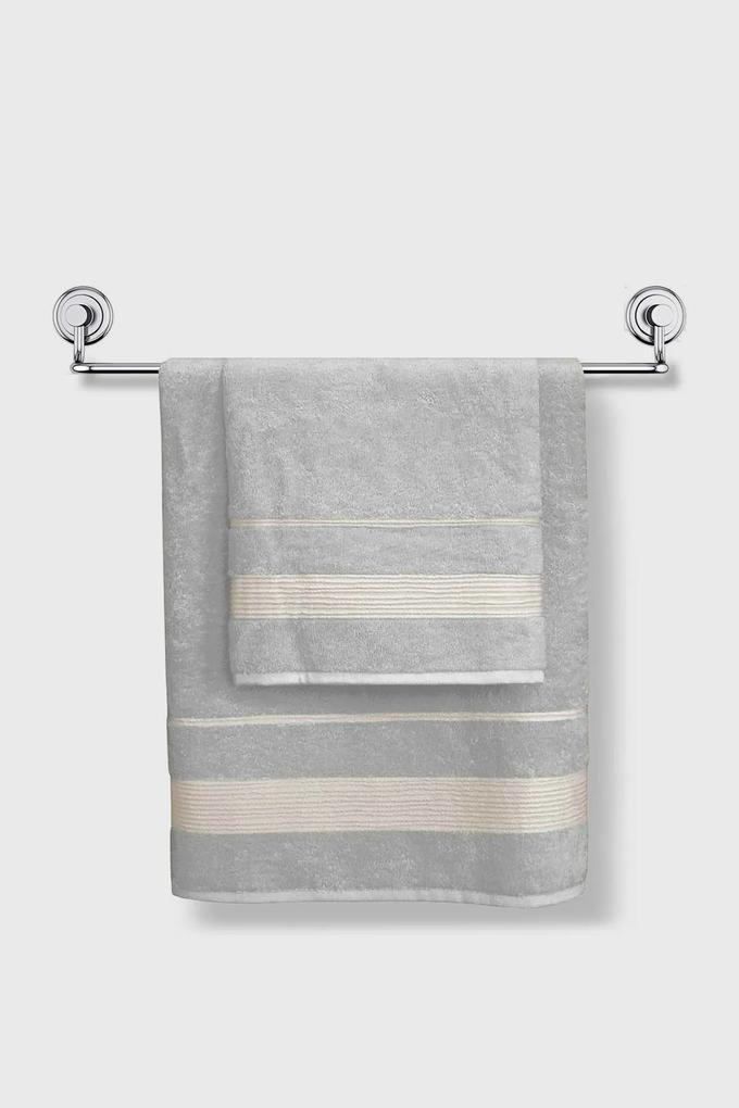 Bambusový ručník Moreno světlešedý šedá 50x90 cm