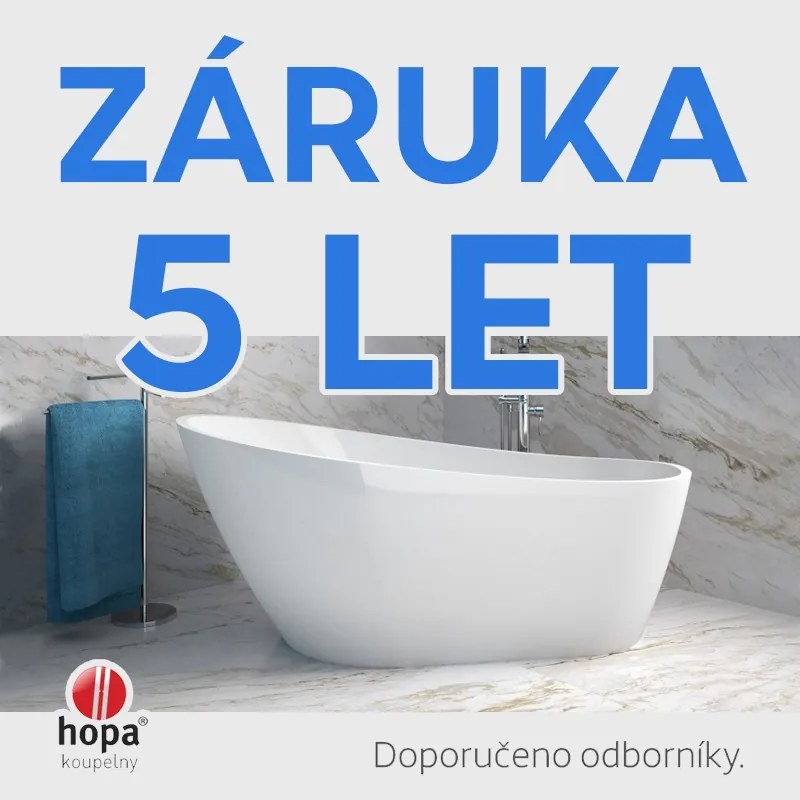 BESCO Asymetrická vana VICA SLIM+ bílá, sifon se štěrbinovým přepadem Barva sifonu - Bílá, Nožičky k vaně - S nožičkami, Rozměr vany - 170 × 80 cm - VANVIC170SLIMW+OLVPINOZ