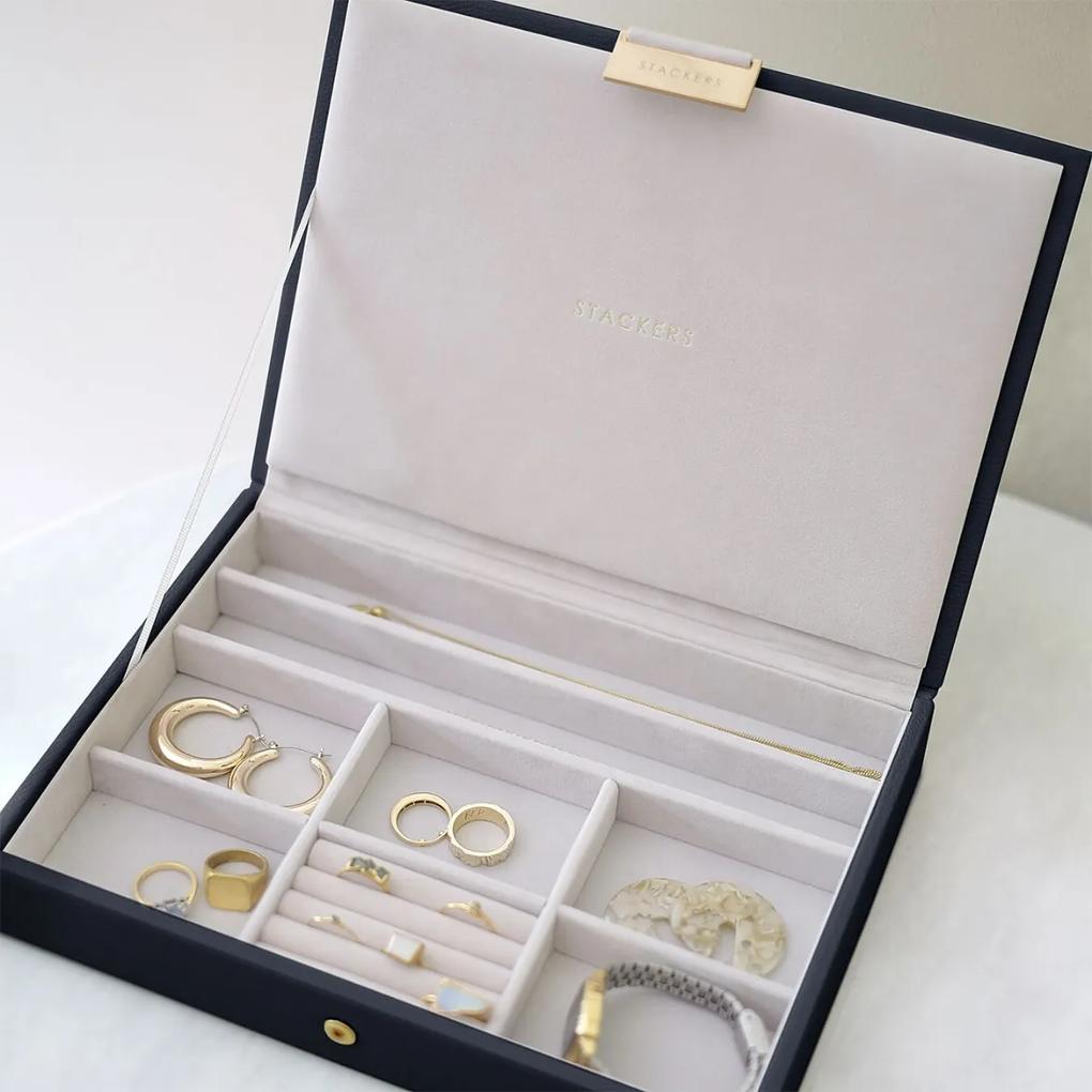 Krabička na šperky Stackers s poklicí classic taupe