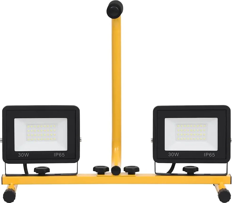 LED reflektor s rukojetí 2 x 30 W studené bílé světlo 149650
