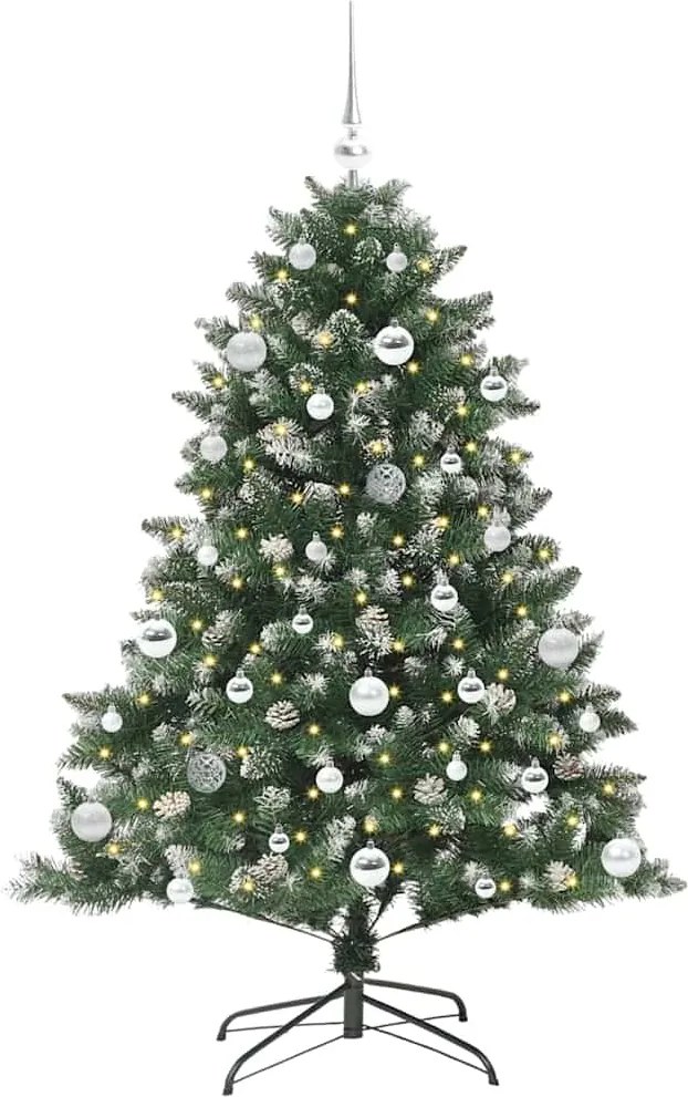 Umělý vánoční stromeček Zelená 150 cm PVC, plast a ocel 3395226