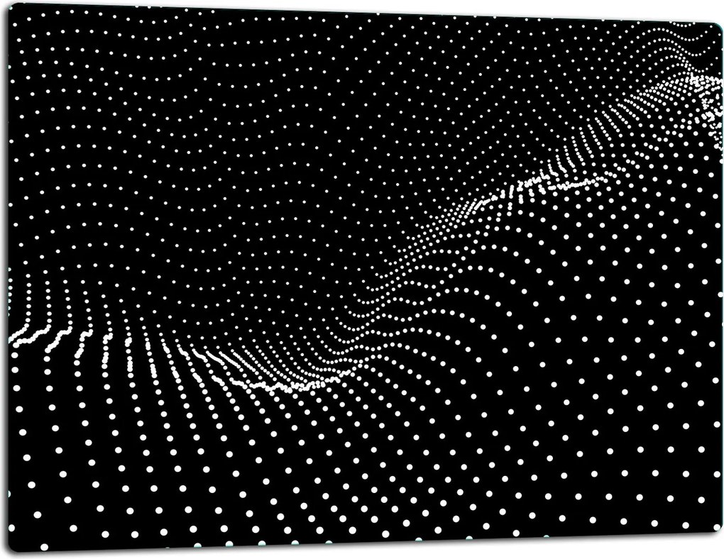 Skleněná Deska Na Krájení 52x40 Černá Tvrzené Sklo 7v1