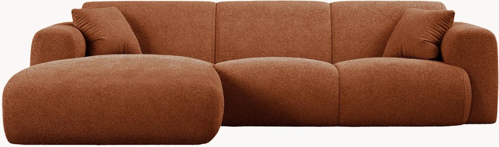 Bouclé rohová pohovka Molino, 4místná