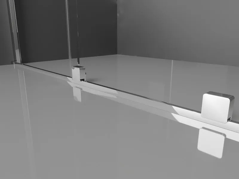 Mexen Velar, sprchový kout s posuvnými dveřmi 90 x 120 cm, 8mm šedé sklo, chromová, 871-090-120-41-01