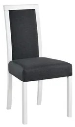 Jídelní židle ROMA 3 Tkanina 10B Bílá