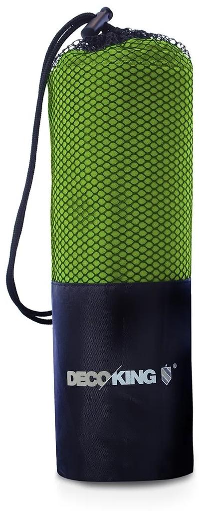 Sportovní ručník z mikrovlákna DecoKing Ekea světle zelený, velikost 40x80