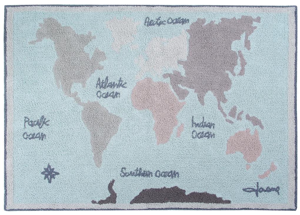 Lorena Canals koberce Ručně tkaný kusový koberec Vintage Map - 140x200 cm