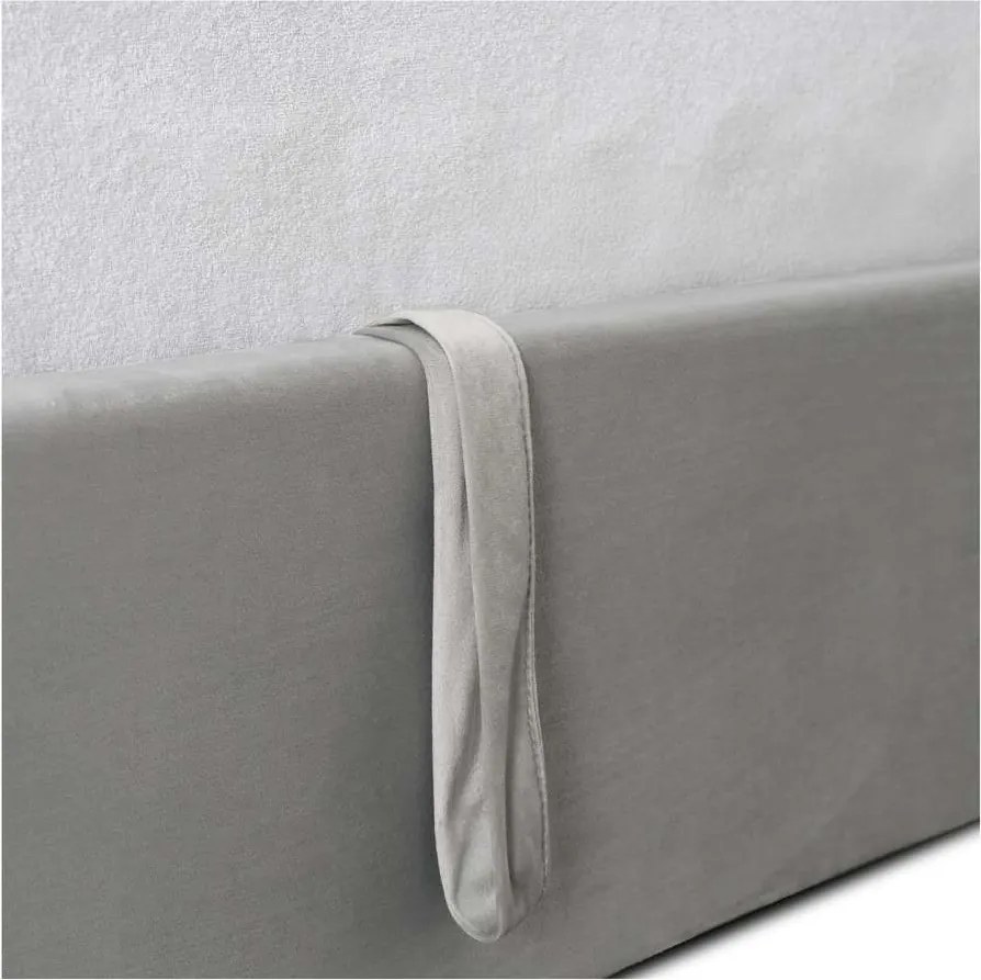 Postel Aledi Velvet 140 x 200 cm, šedá