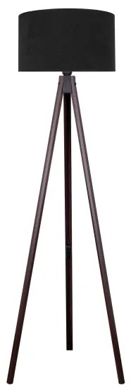Brilagi - Stojací lampa VELVET 1xE27/60W/230V wenge/černá