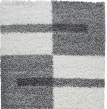 Chlupatý kusový koberec Gala Shaggy 2505 Light Grey | světle šedý Typ:  60x110 cm | BIANO