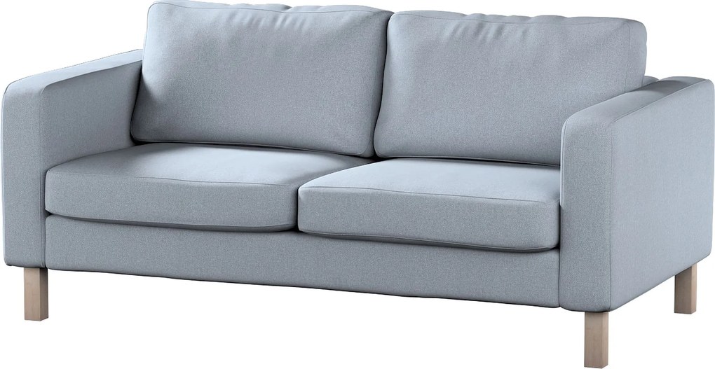 Potah na pohovku IKEA Karlstad 2-místná, nerozkládací, krátký barva modrá látka pletený vzor