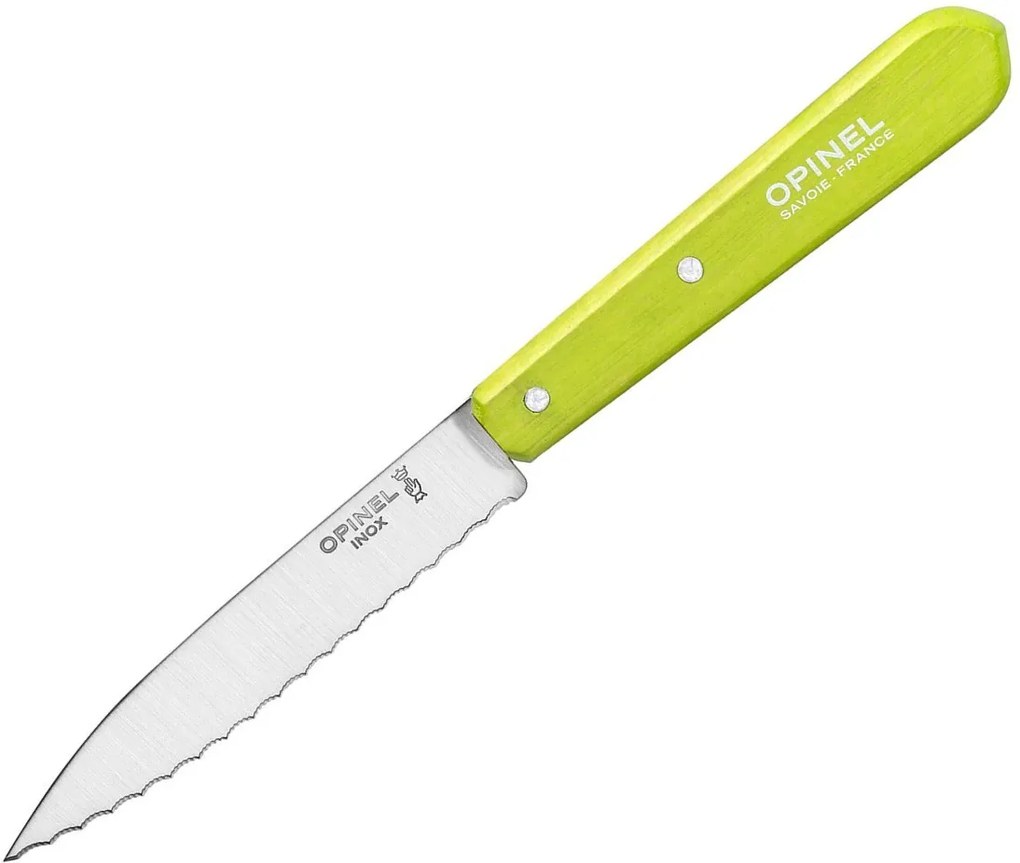 Opinel Vroubkovaný nůž N°113 Pop, apple green 10 cm