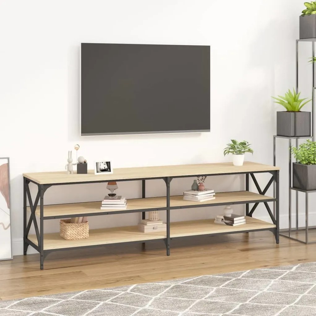 vidaXL TV skříňka 160 x 40 x 50 cm kompozitní dřevo [826731] Barva: Černá