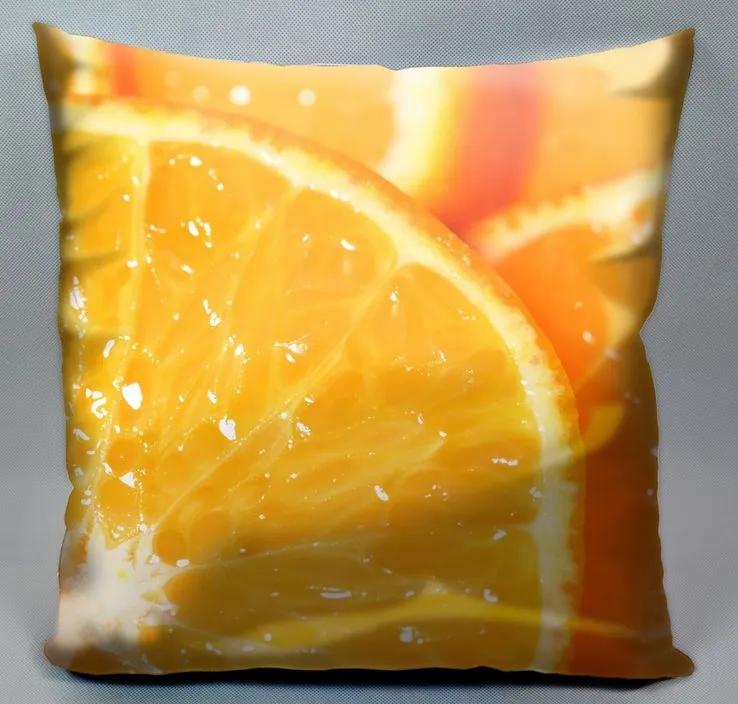 Fotopolštářek s efektem 3D - Pomeranč 40x40cm