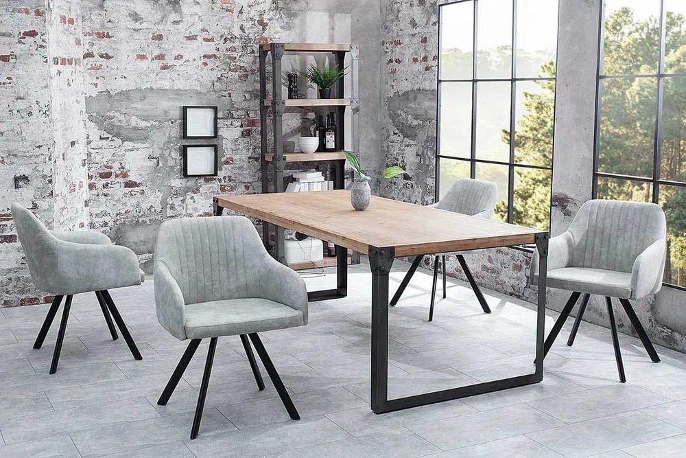 Designové křeslo Mallory šedé