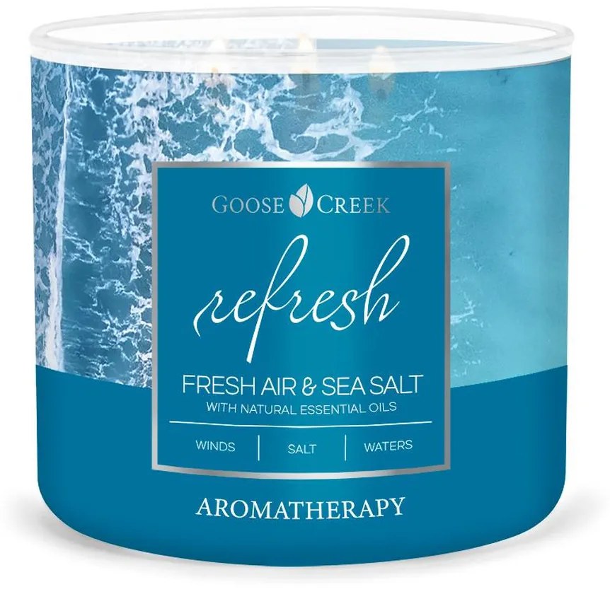 Goose Creek Candle svíčka Aromatherapy Fresh Air & Sea Salt, 411 g