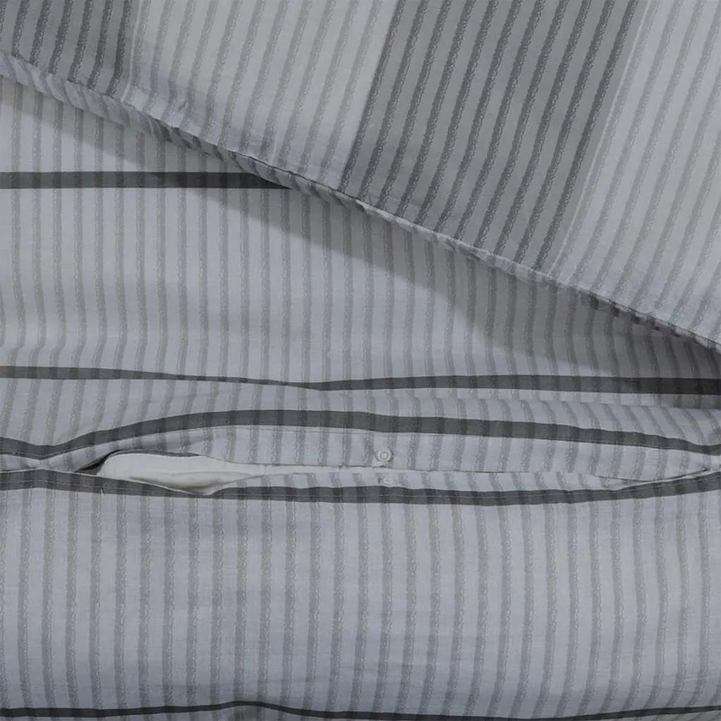 vidaXL Sada ložního prádla 200 x 200 cm bavlna [136441] Barva: Černobílý
