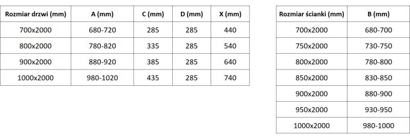 Mexen Exo, sprchový kout s křídlovými dveřmi 70 x 70 cm, 6mm čiré sklo, černý profil, 8182-070-070-70-00